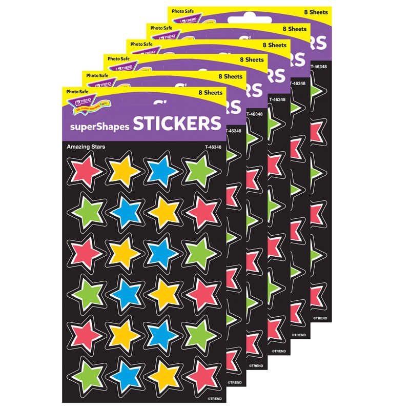 TeachersParadise - TREND Amazing Stars superShapes Stickers - Large ...