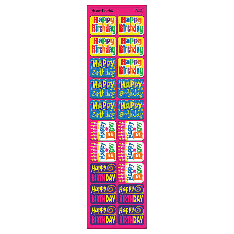 TeachersParadise - TREND Happy Birthday Applause STICKERS®, 100 ct. - T ...