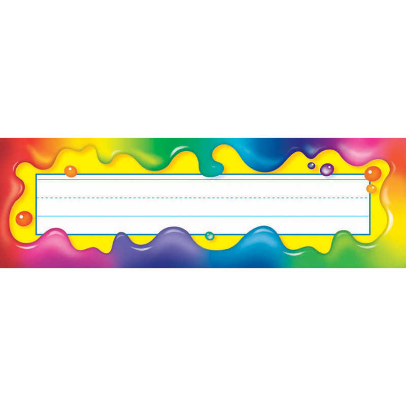 TeachersParadise - TREND Rainbow Gel Desk Toppers® Name Plates, 36 ct ...