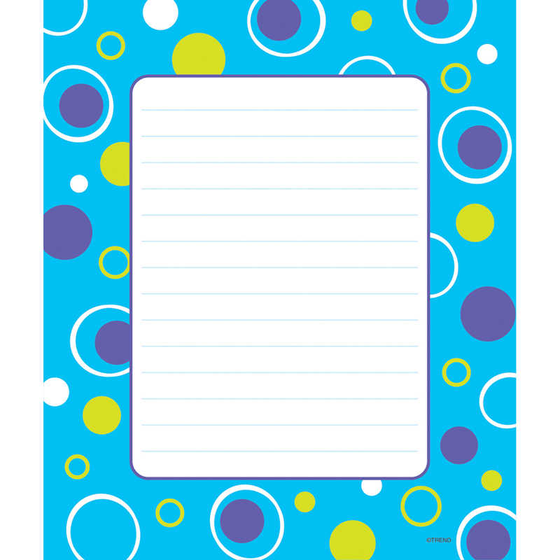 TeachersParadise - TREND Blue Fizz Note Pad, 50 Sheets, Pack of 4 - T ...