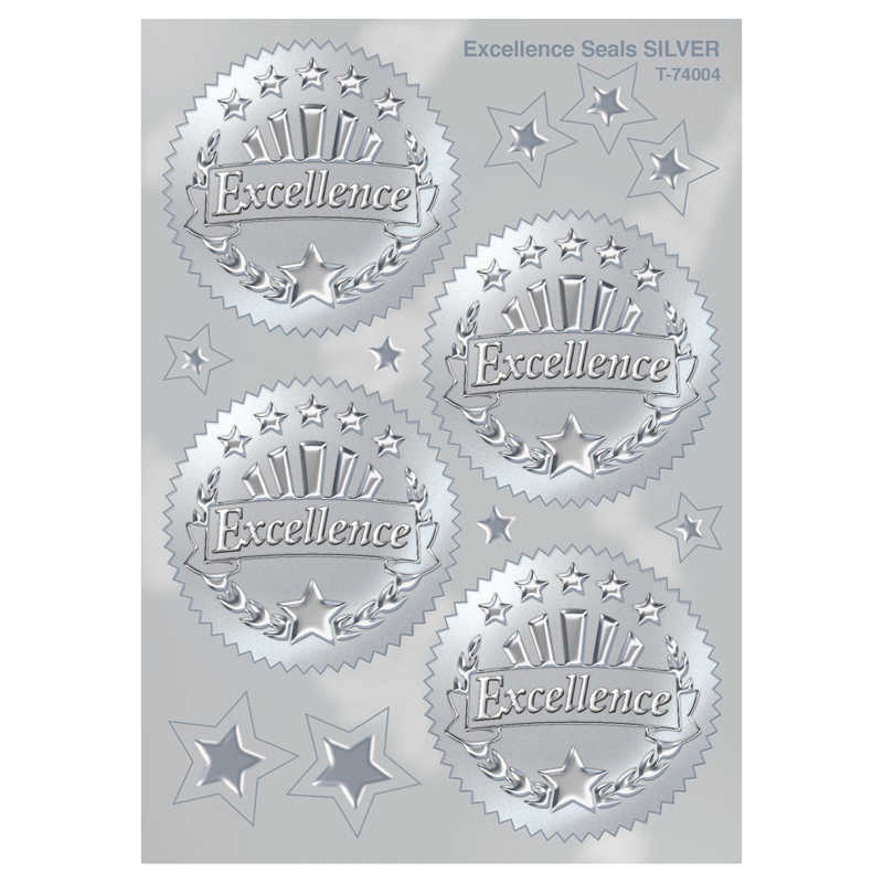 TeachersParadise - TREND Excellence (Silver) Award Seals Stickers, 32 ...