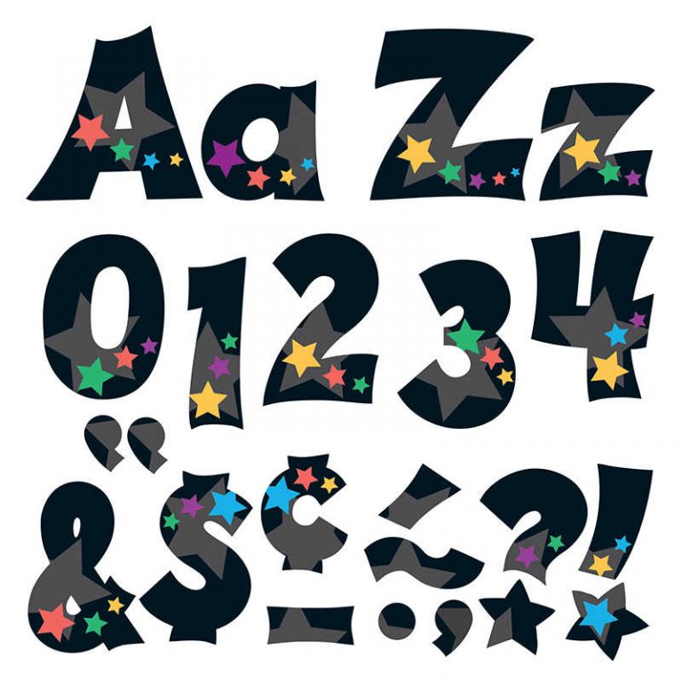 TeachersParadise - TREND Stargazer 4-Inch Friendly Uppercase/Lowercase ...