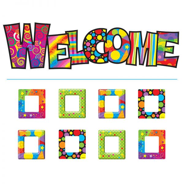 TeachersParadise - TREND Razzle-Dazzle Welcome Bulletin Board Set - T-8247