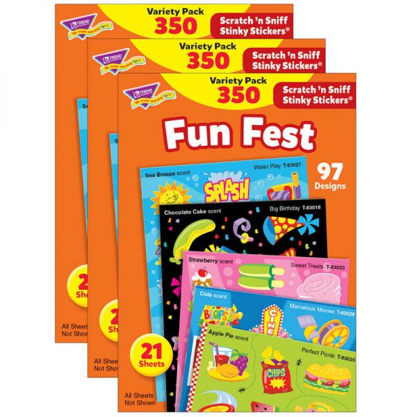 TeachersParadise - TREND Fun Fest Stinky Stickers® Variety Pack, 350 ...