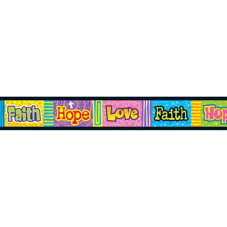 TeachersParadise - TREND Faith, Hope, Love Bolder Borders®, 35.75' - T ...