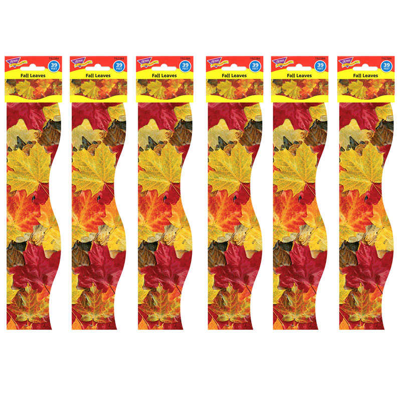 Borders & Trimmers Fall Leaves Bulletin Board Border 5 Printable ...