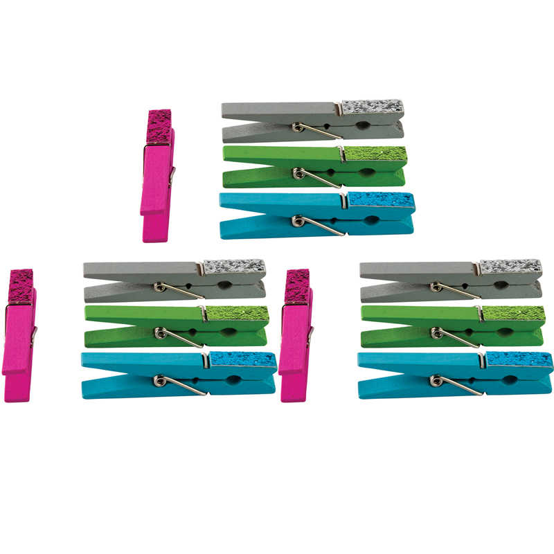 TeachersParadise - Teacher Created Resources Glitter Clothespins, 20 ...