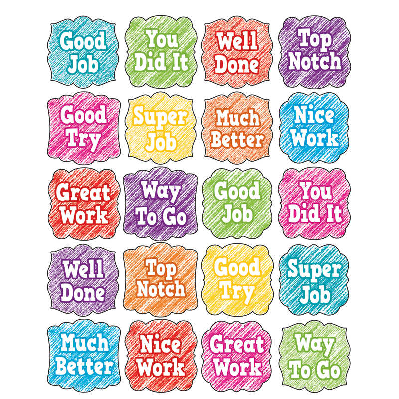 TeachersParadise - Teacher Created Resources Scribble Stickers - TCR3054