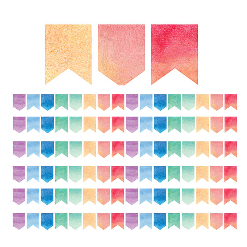 TeachersParadise - Teacher Created Resources Watercolor Pennants Die ...