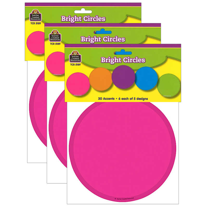 TeachersParadise - Teacher Created Resources Bright Circles Accents, 30 ... TeachersParadise - Teacher Created Resources Bright Circles Accents, 30 ...