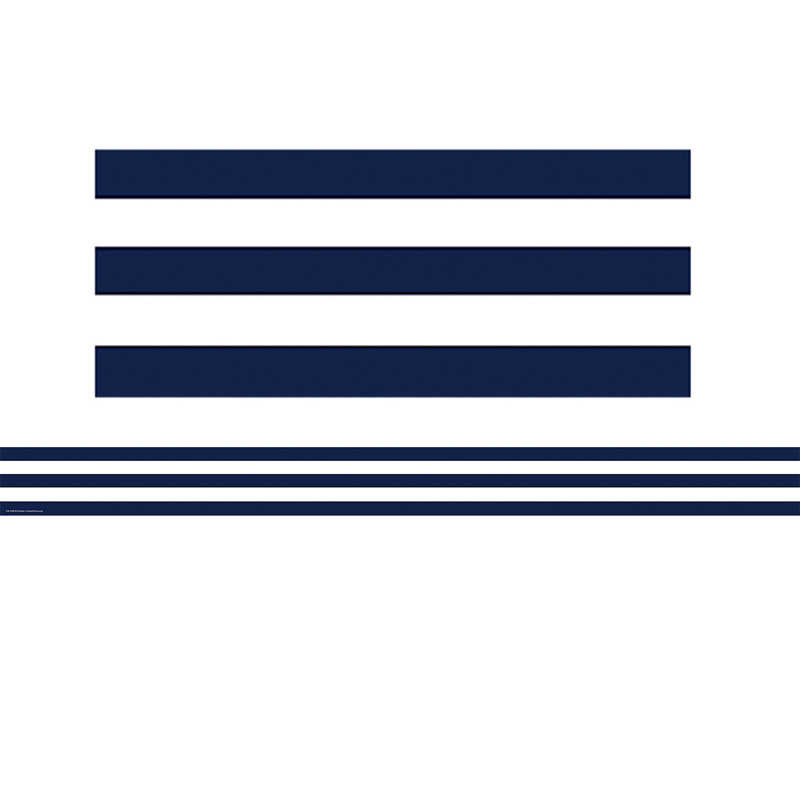 TeachersParadise - Teacher Created Resources Navy Blue & White Stripes ...