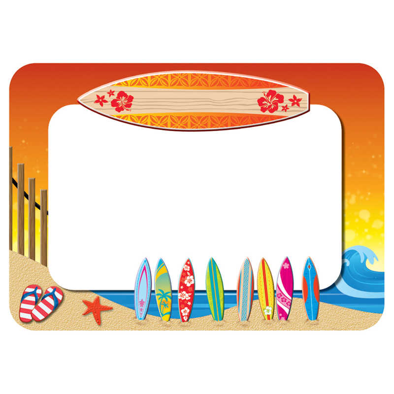 TeachersParadise - Teacher Created Resources Surf's Up Name Tags - TCR5361