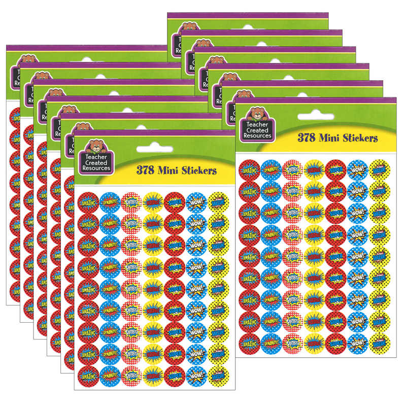 TeachersParadise - Teacher Created Resources Superhero Mini Stickers, 0 ...