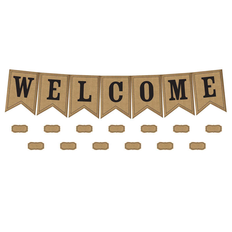 TeachersParadise - Teacher Created Resources Burlap Pennants Welcome ...
