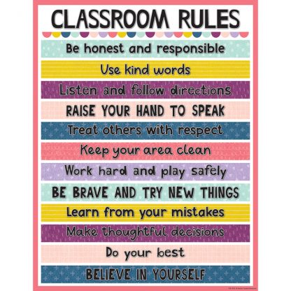 Classroom Rules Chart - TeachersParadise