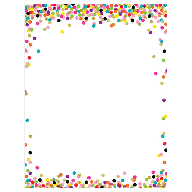 TeachersParadise - Teacher Created Resources Confetti Blank Chart - TCR7646 TeachersParadise - Teacher Created Resources Confetti Blank Chart - TCR7646