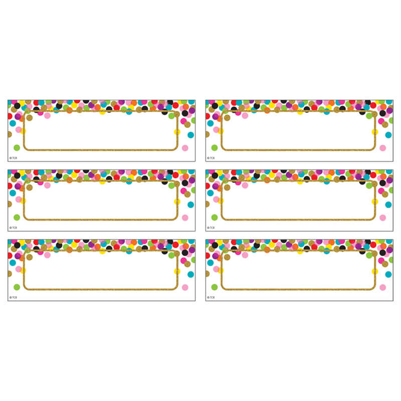 TeachersParadise - Teacher Created Resources Confetti Labels Magnetic ...