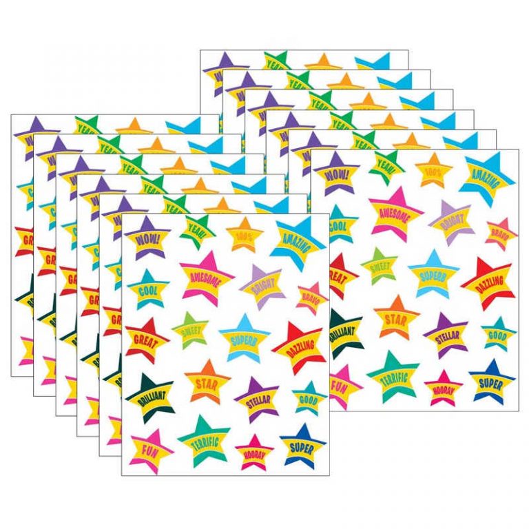 TeachersParadise - Teacher Created Resources Star Rewards Stickers, 120 ...