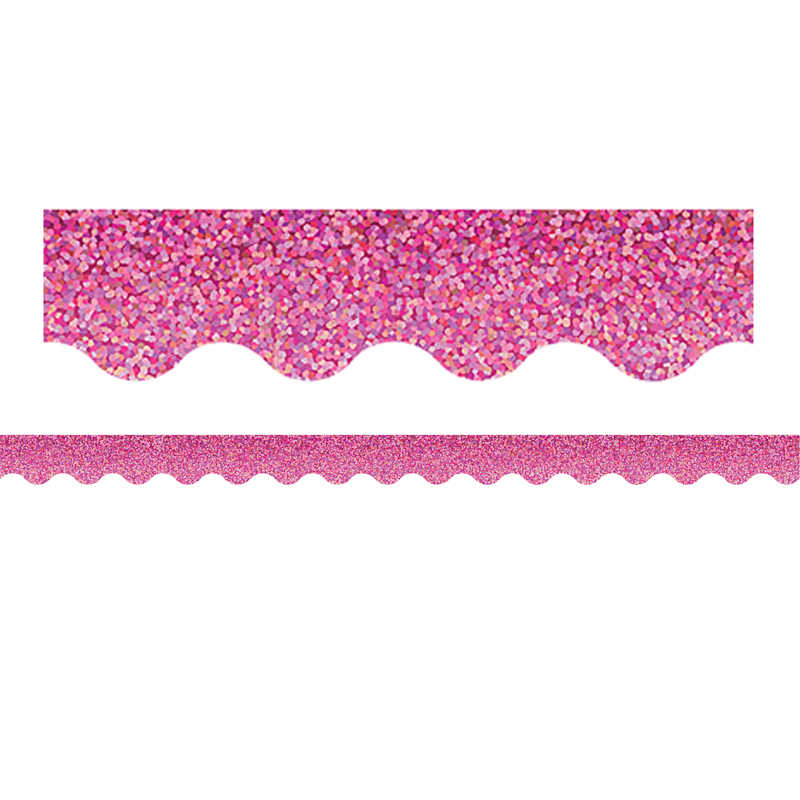 TeachersParadise - Teacher Created Resources Pink Sparkle Scalloped ...