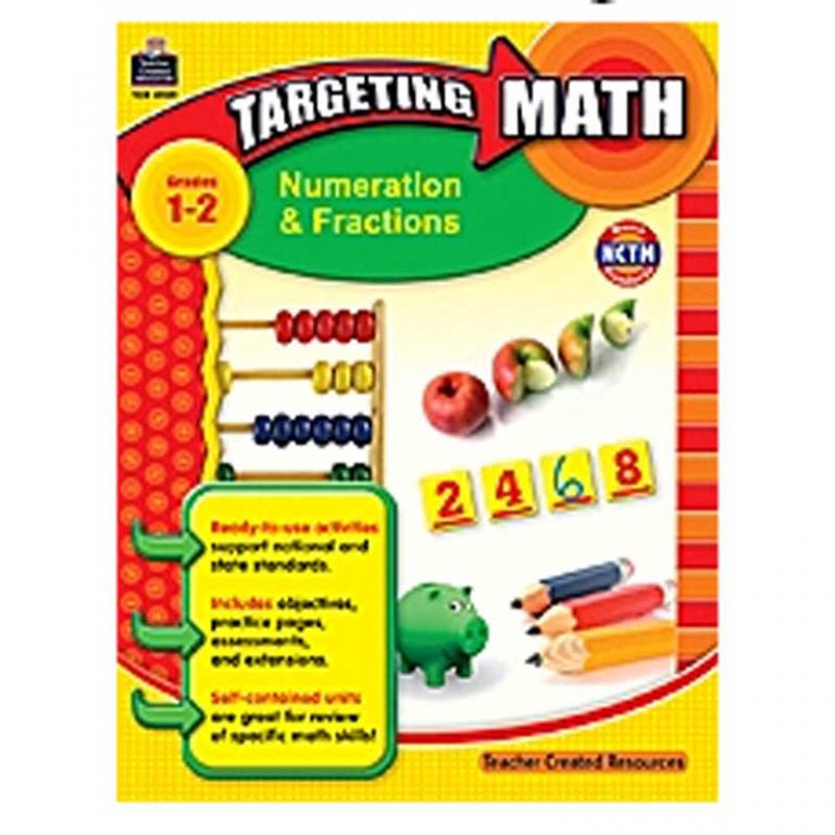TeachersParadise - Targeting Math: Numeration & Fractions, Grades 1-2 ...
