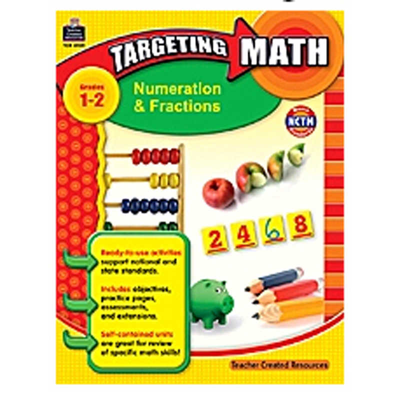 TeachersParadise - Targeting Math: Numeration & Fractions, Grades 1-2 ...