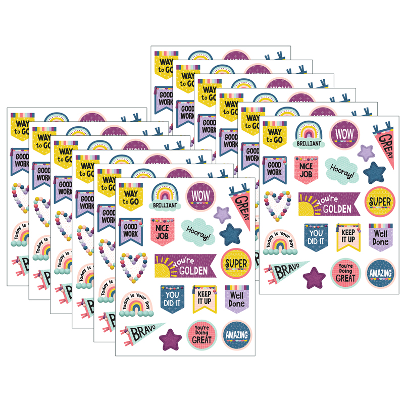 TeachersParadise - Teacher Created Resources Oh Happy Day Stickers, 120 ...
