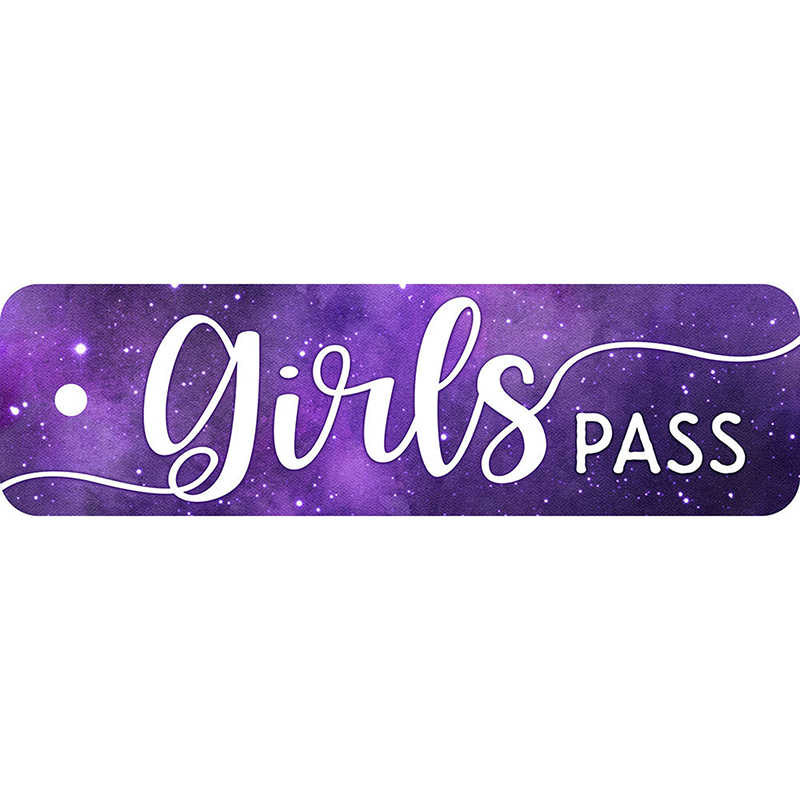 TeachersParadise - Top Notch Teacher Products Plastic Hall Pass, Galaxy ...