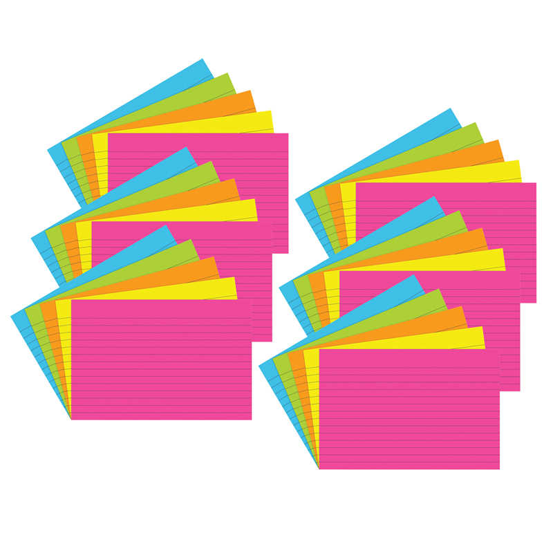 TeachersParadise - Top Notch Teacher Products Index Cards Lined 4" x 6 ...