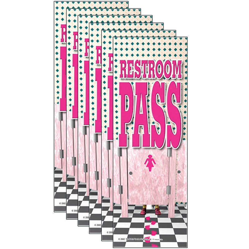 TeachersParadise - Top Notch Teacher Products Girl Restroom Hall Pass ...