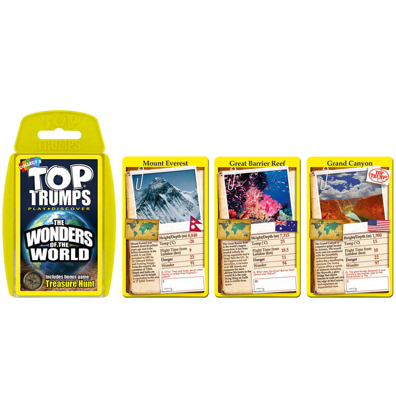 TeachersParadise - Top Trumps Wonders of the World Top Trumps Card Game ...
