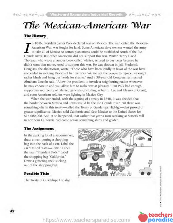 The Mexican-American War Classroom Activities by Scholastic SC ...