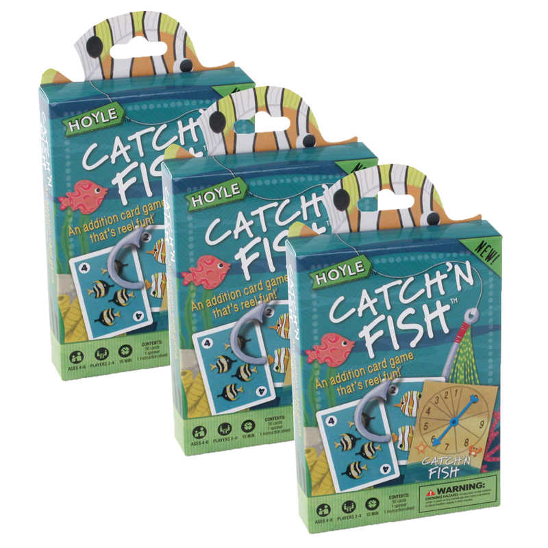 TeachersParadise - Hoyle Catch'n Fish Children's Card Game, Pack of 3 ...