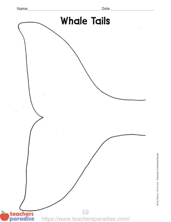 Whale Tails Early Themes: Ocean Life by Scholastic Professional Books ...